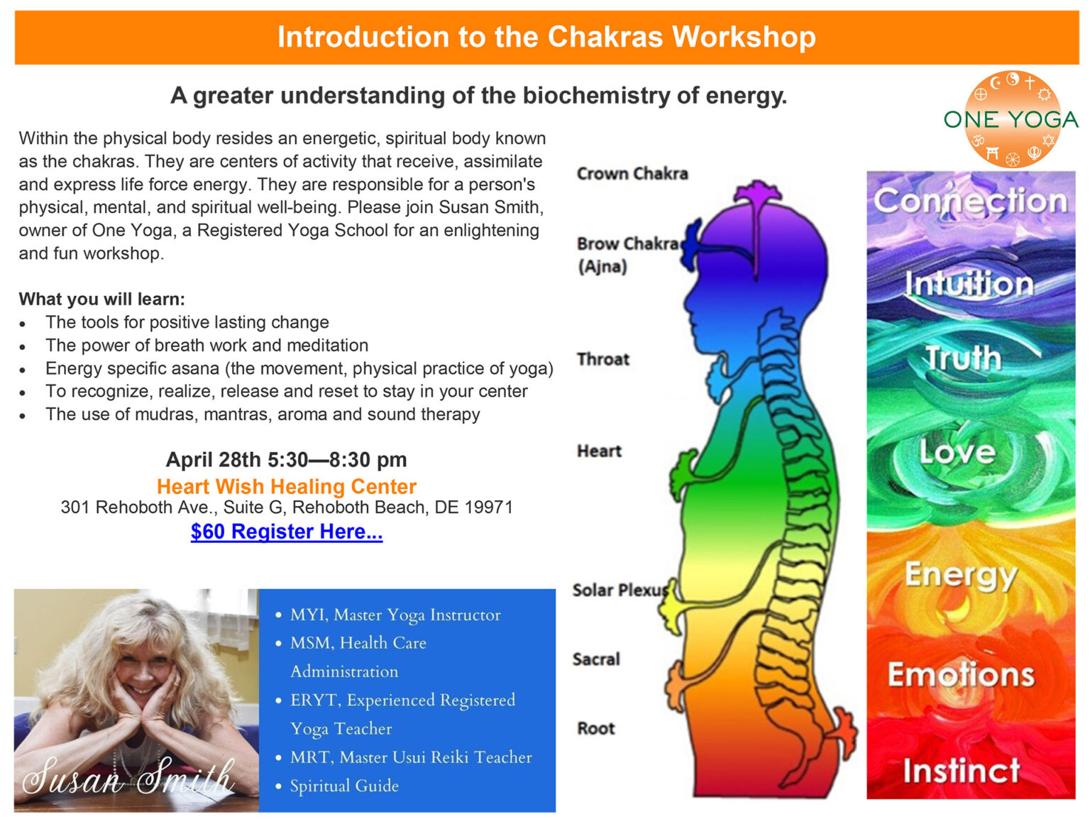 Introduction to Chakras Workshop - HeartWish Healing Center